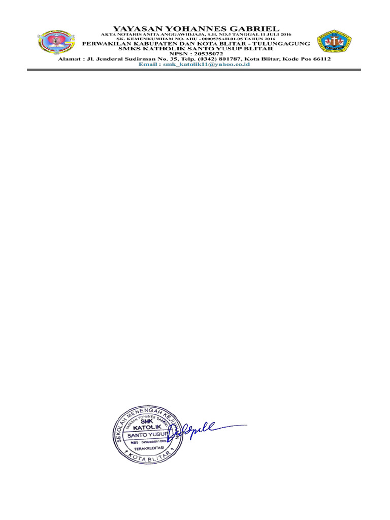 Surat Pemberitahuan Pengumuman Kelulusan Kelas Xii 2024-2025 | PDF