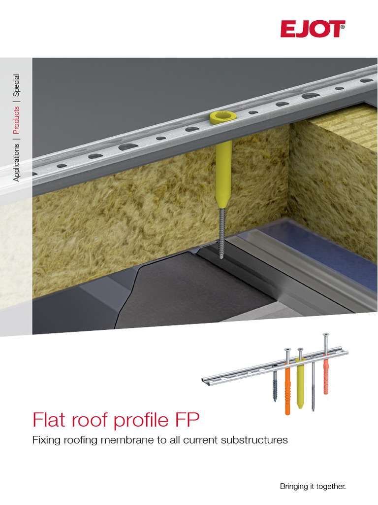 EJOT Bro Flat Roof Profile FP 2024 EN | PDF | Screw | Roof