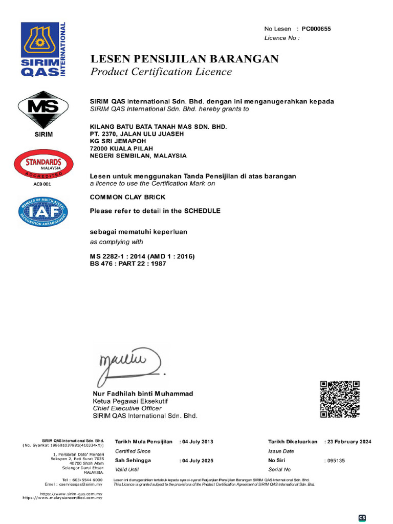 Sirim 2024-2025 - 240223 - 120250 | PDF