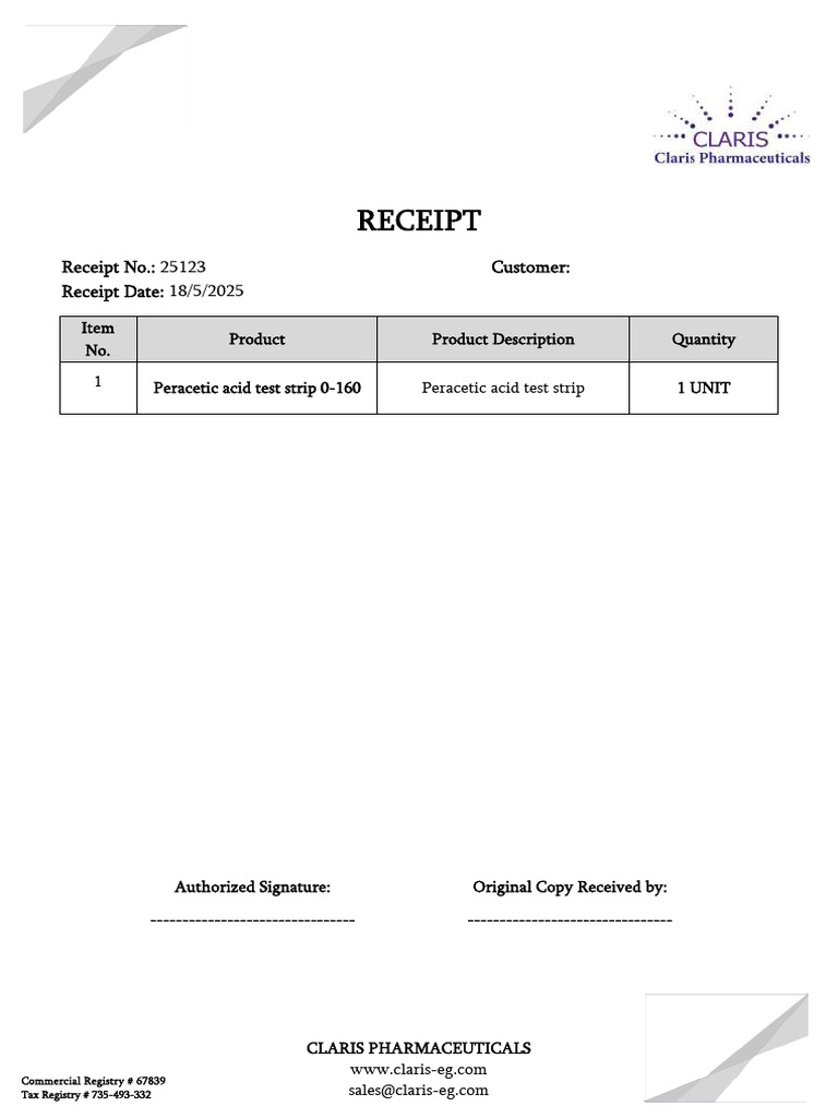 Receipt - Alain Food and Beverages | PDF