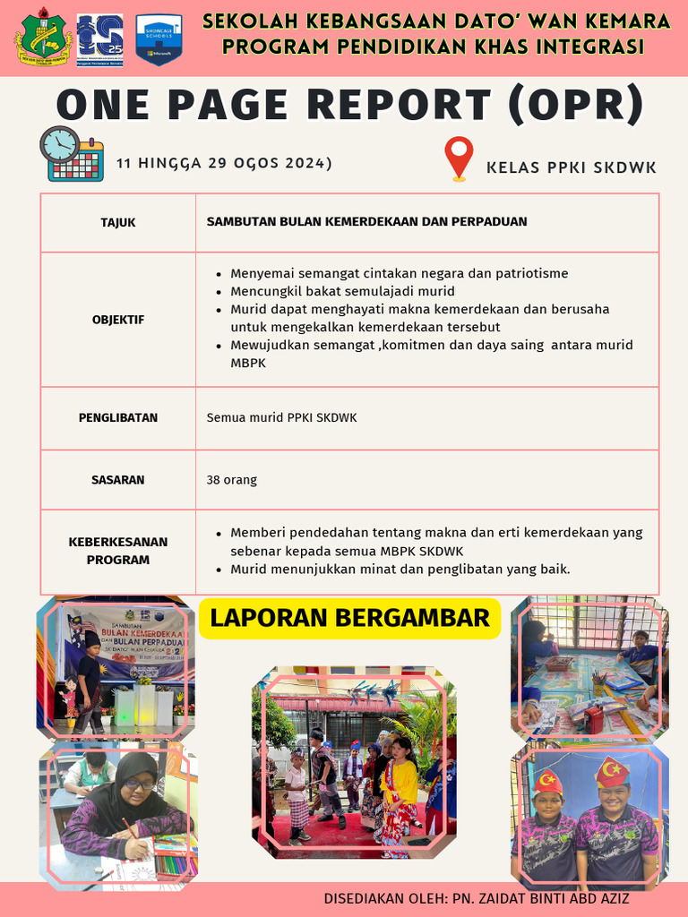 Opr Bulan Kemerdekaan Dan Perpaduan | PDF