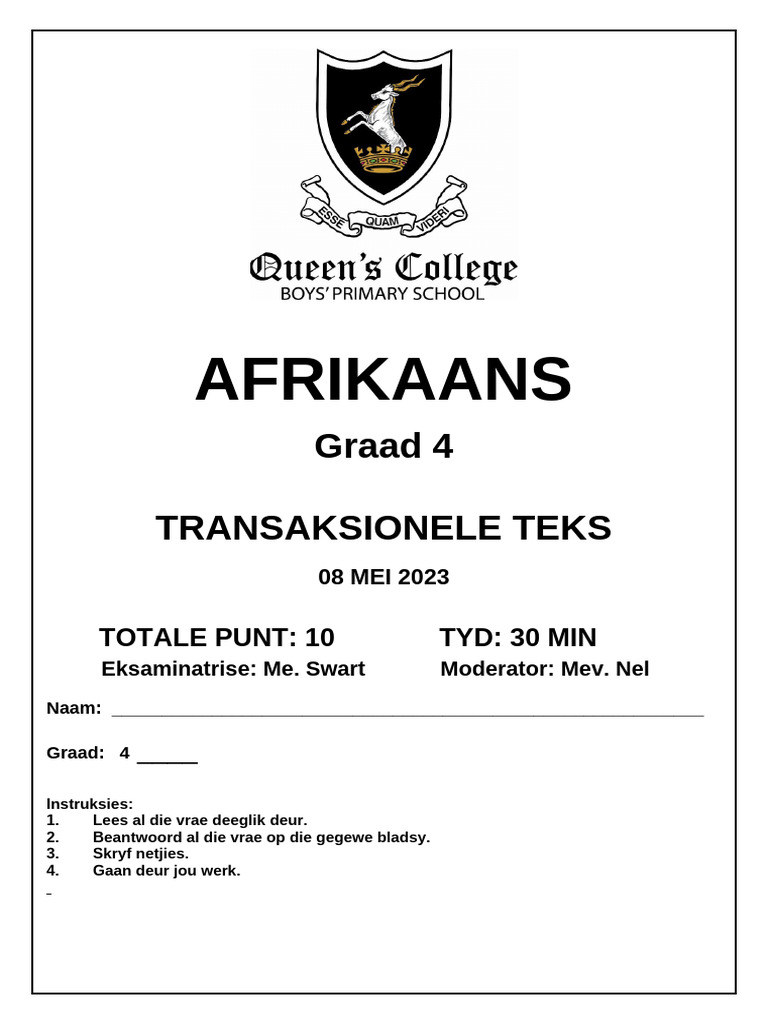 Hoe Om Tee Te Maak Instruksies | PDF