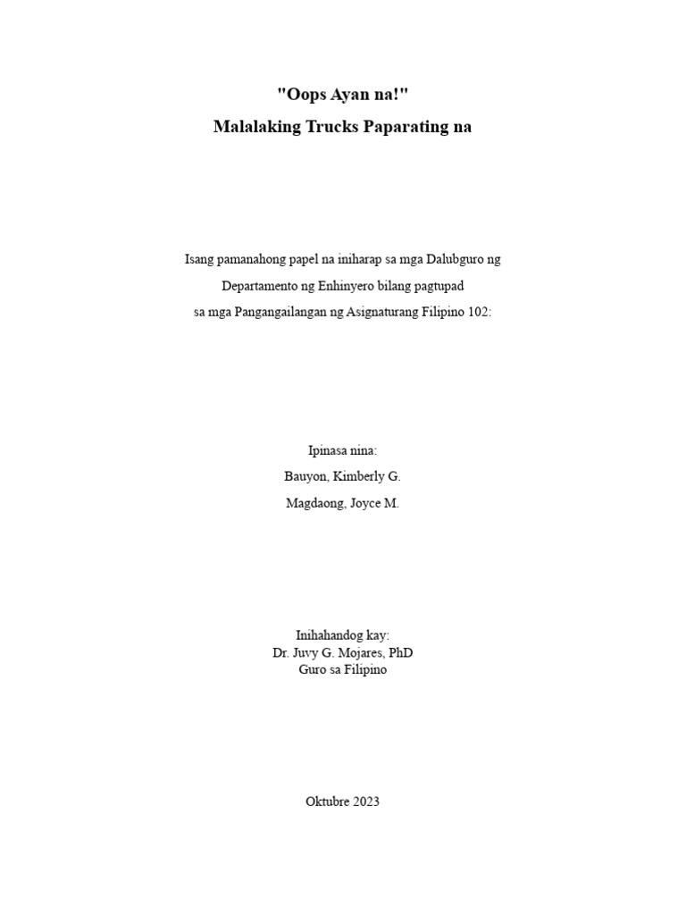 Filipino Research | PDF