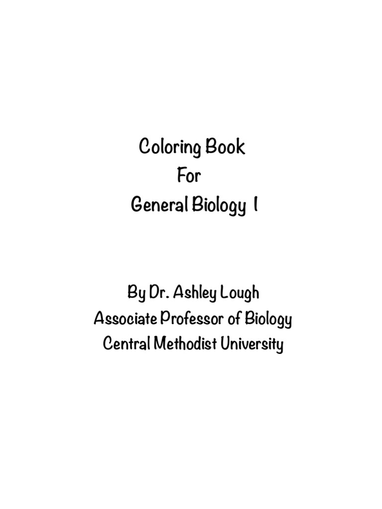 Coloring Book For General Biology I Final Draft Creative Commons License Yu6p7q2 | PDF | Meiosis ...