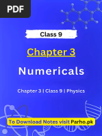 Class 11 Physics Chapter 3 Numerical Questions | PDF