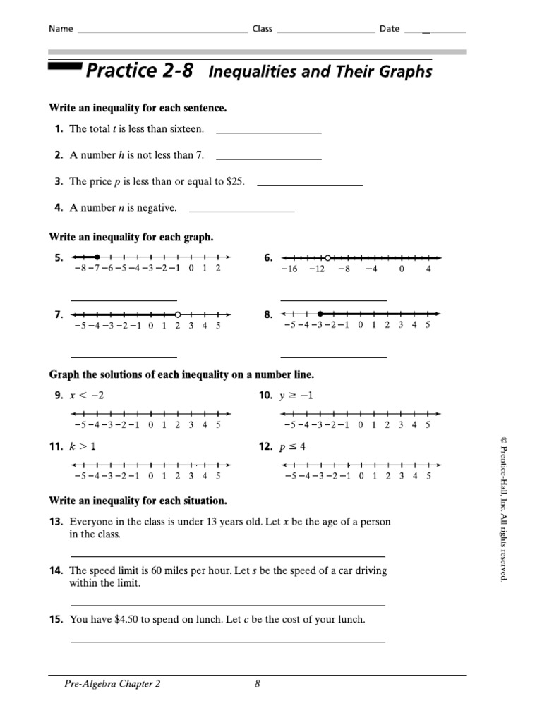 Shane Geister - 2-8 Practice WKST | PDF