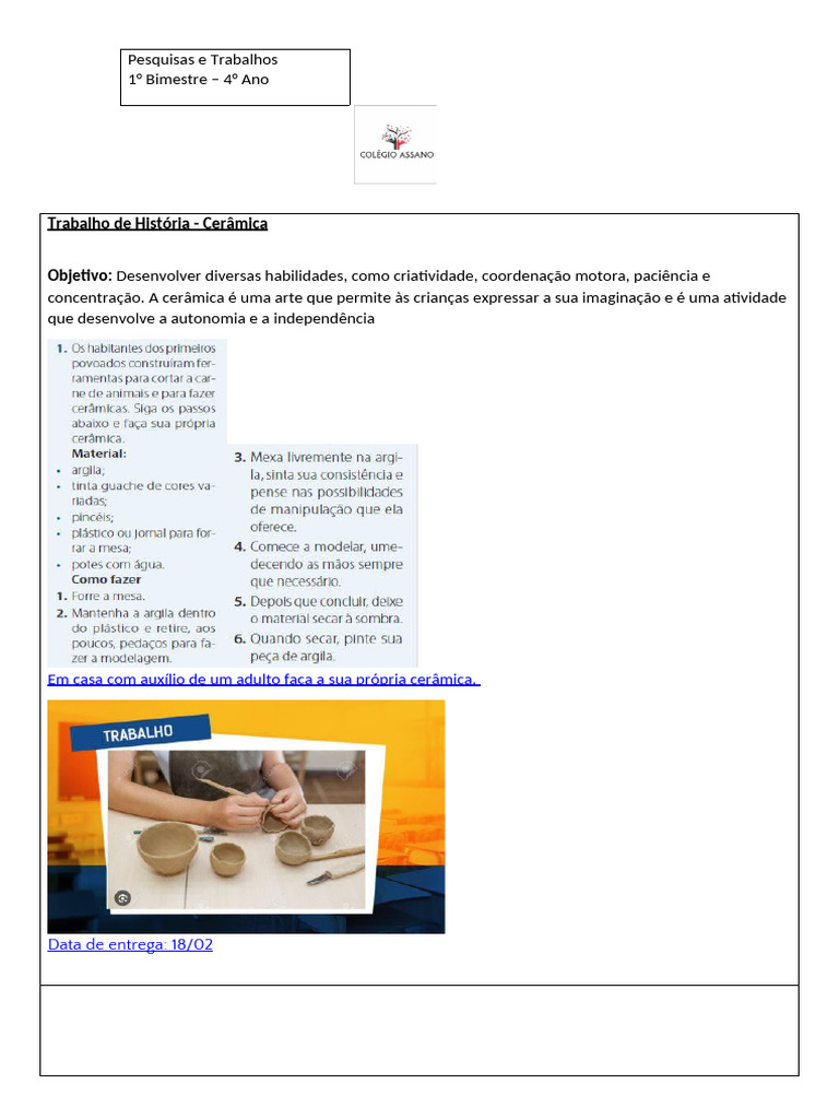 Trabalhos e Pesquisas (1) 4 Ano PI Do 1º Bimestre | PDF | Vulcão | Terra