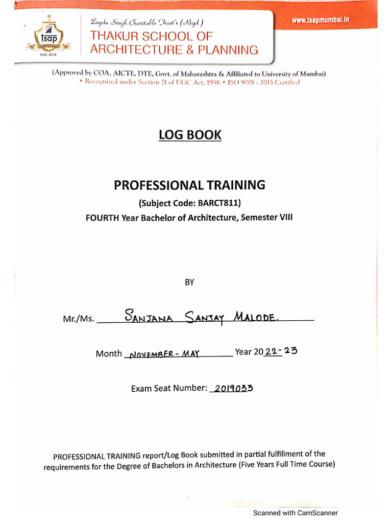 log book sanjana | PDF