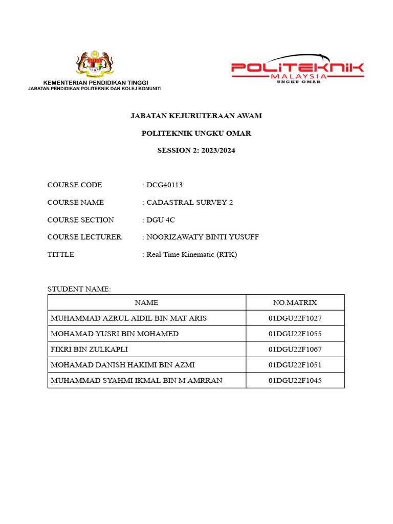 RTK Report | PDF | Navigation | Computing