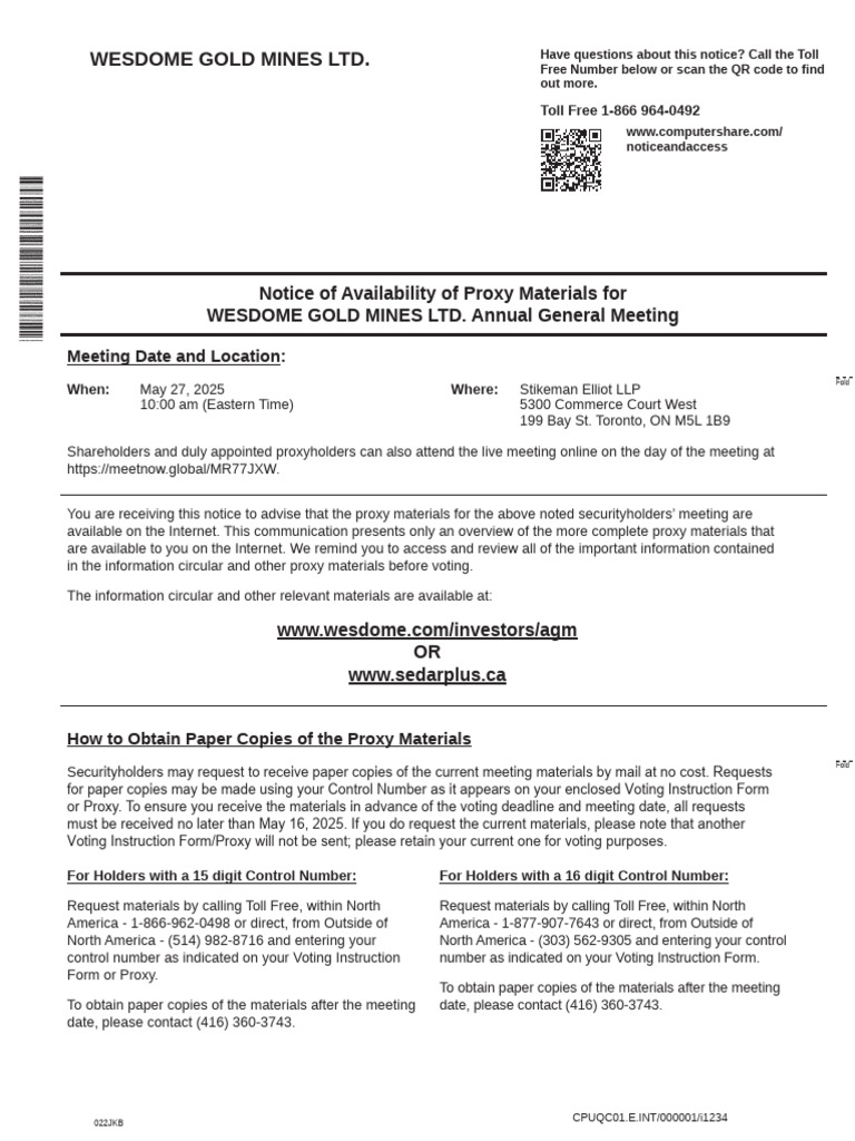 WesdomeGoldMines Notice E02 | PDF
