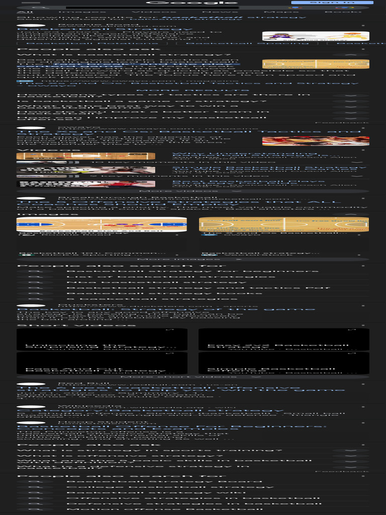 Bakestball Strategy - Google Search | PDF | Ball Games | Team Sports