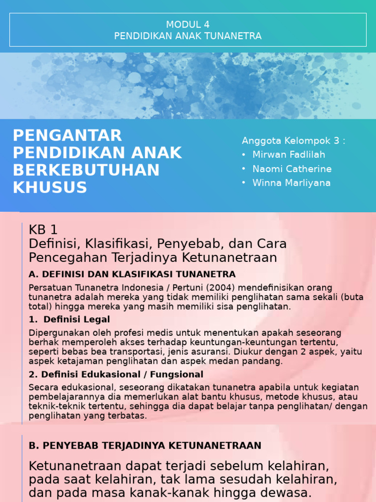 Modul 4 - Pengantar Pendidikan Abk | PDF