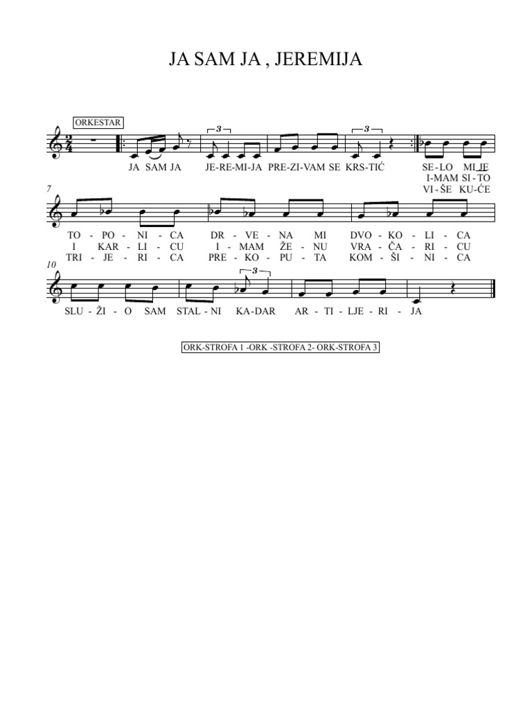 Jeremija Hor | PDF