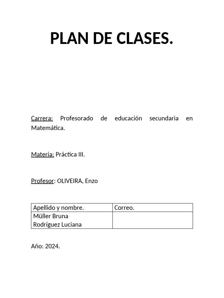 Plan de Clases Orginal - 082216 | PDF | Media | Modo (Estadísticas)