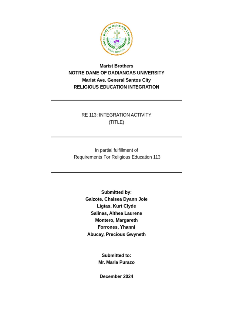 LIGTAS RE 113 Integration | PDF