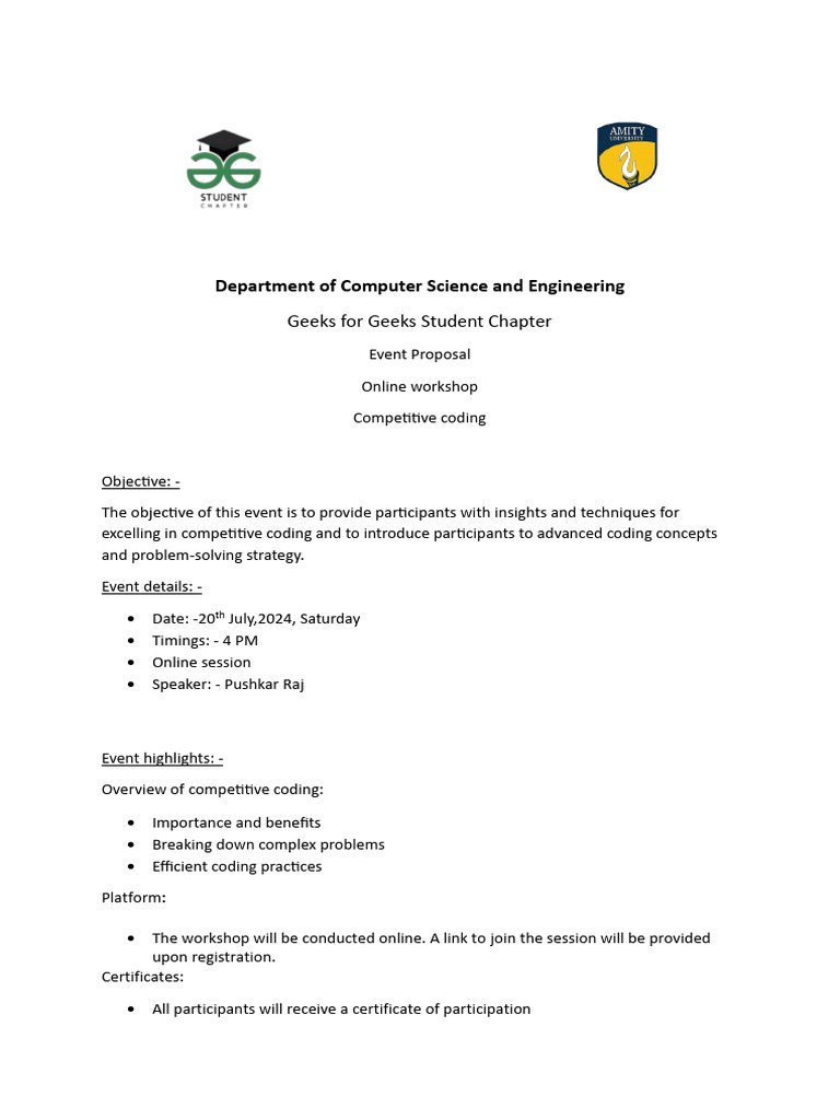 Event Proposal Online Coding (1) | PDF