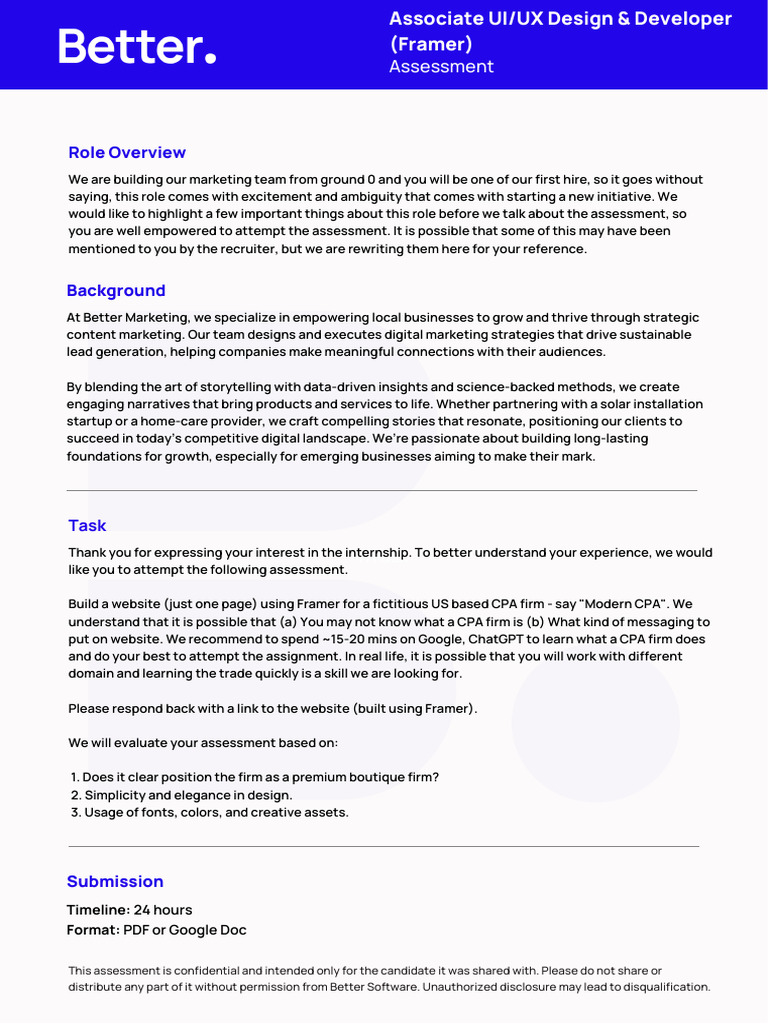 Associate UIUX Design & Developer (Framer) . | PDF | Human Communication