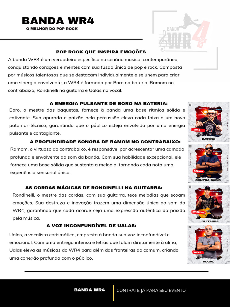 Proposta WR4 | PDF | Rock (música) | Rock popular