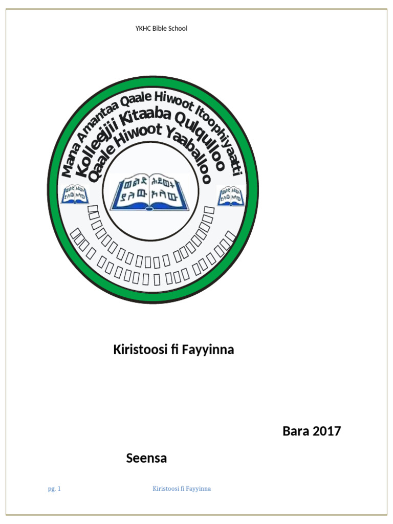 Christ and Salvation Oromic | PDF