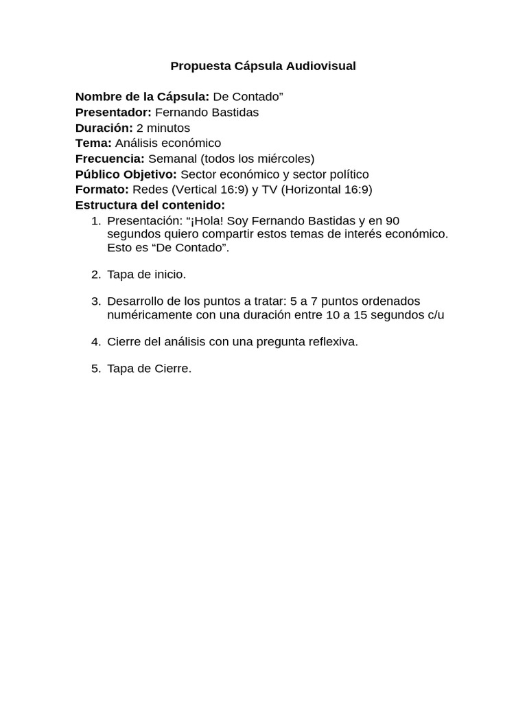 Estructura Cápsula | PDF