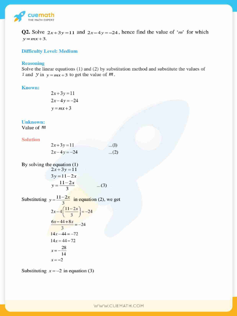 Ncert Solutions Class 10 Maths Chapter 3 Ex 3 3 | PDF