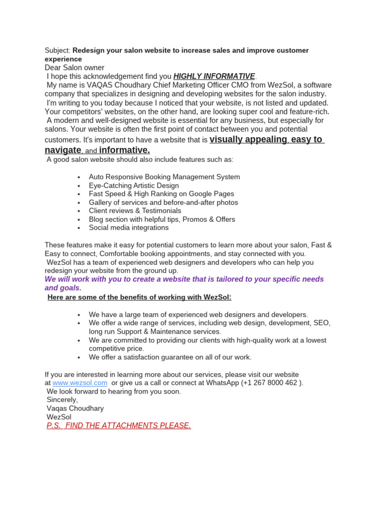 Cold Emailing & Messages Scripts | PDF | Web Design | Internet