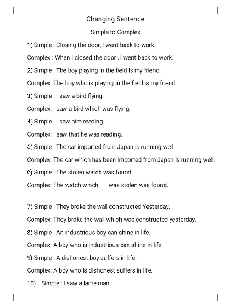 Changing Sentence 99 10_Phoenix(2) | PDF