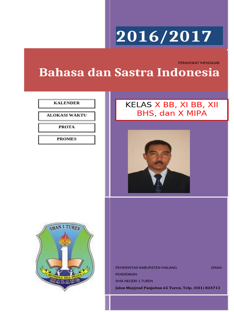 Sampul Prota - Promes - Kalender - Alokasi Waktu 2016-2017 | PDF