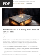 List of Apocryphal Books | PDF | Ancient Literature | Religious Texts
