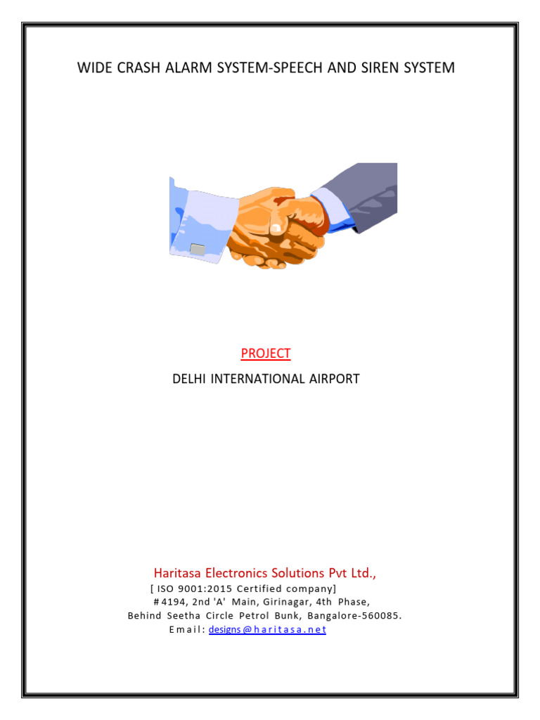 Airport Crash Alarm System Overview | PDF | Loudspeaker | Amplifier