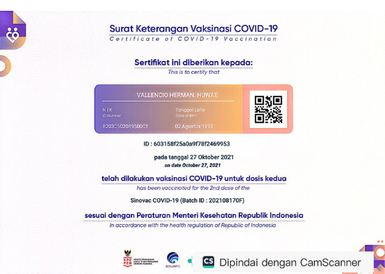 Surat Vaksin | PDF