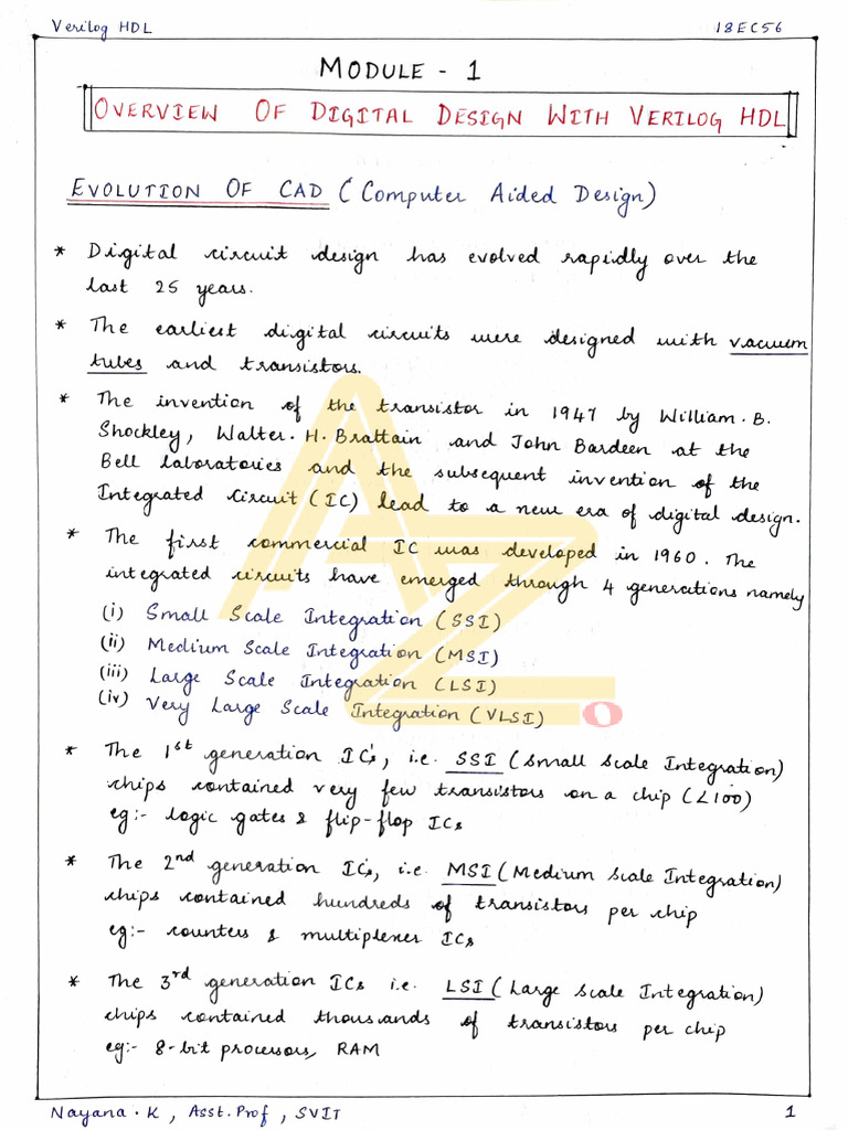 Verilog Mod1@AzDOCUMENTS - in | PDF