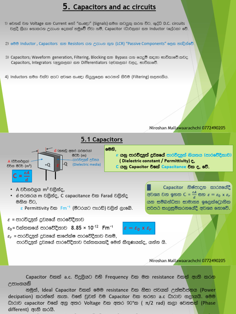 Capacitors in AC Circuits Explained | PDF | Capacitor | Electrical Network