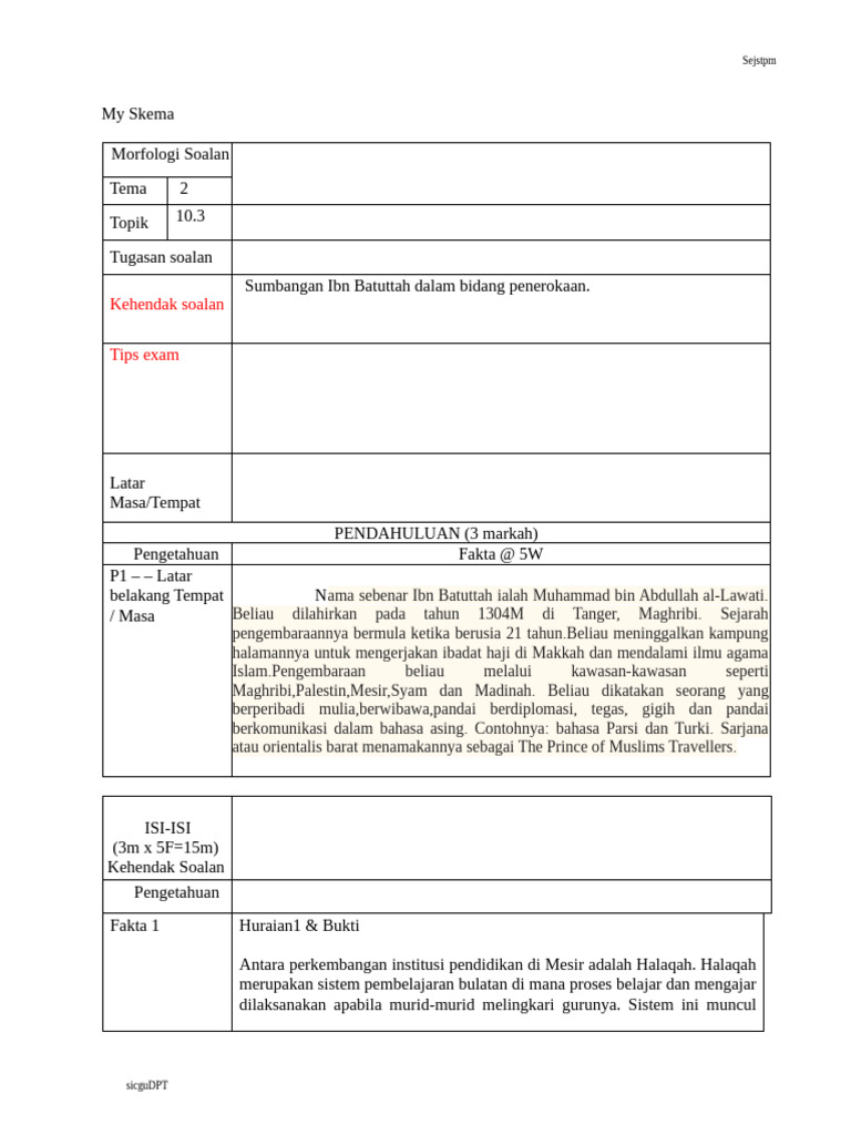 Tema 2 SEJ Sem2 (Mesir) | PDF