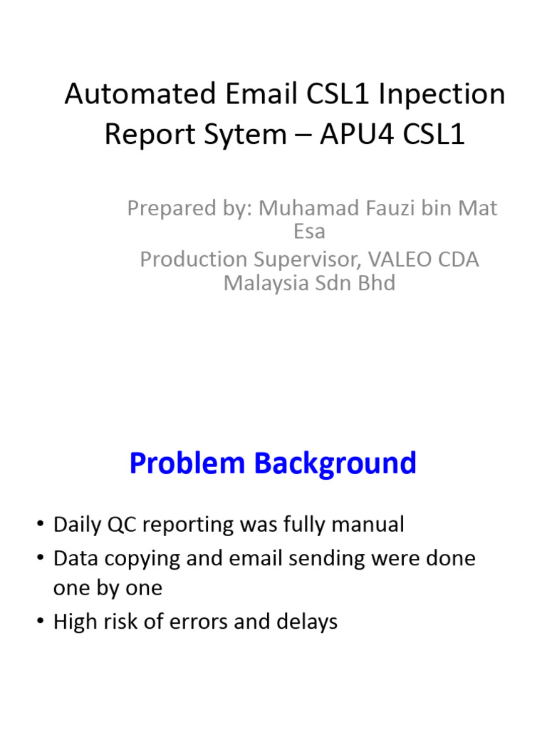 CSL1 Defect Report Proposal EN | PDF
