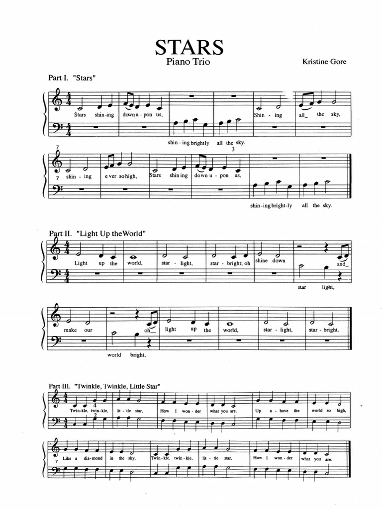 Twinkle Twinkle Little Star - Stars | PDF