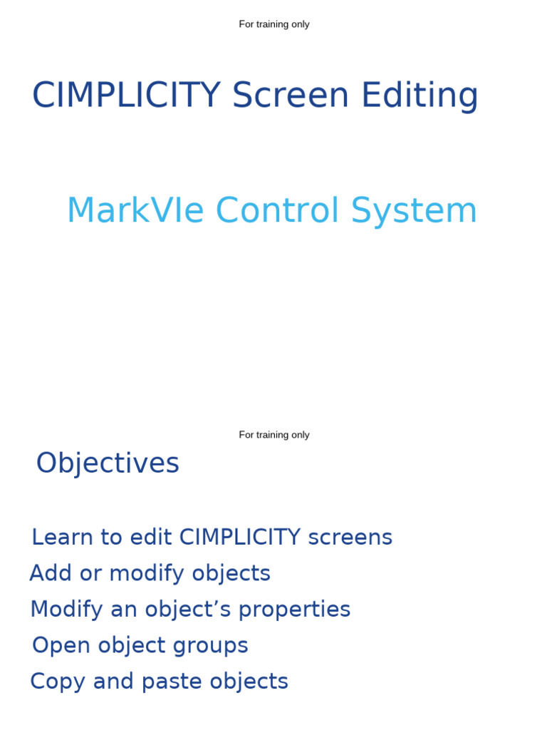 22 CIMPLICITY Screen Editing | PDF | Button (Computing) | Double Click