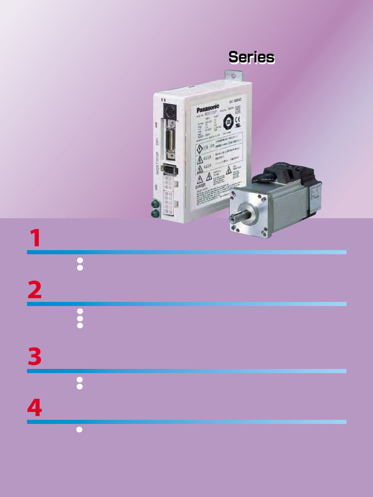 Panasonic Minas E Servos | PDF | Electromagnetic Compatibility | Electric Motor
