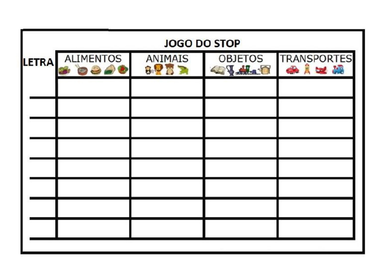 Jogo Do Stop | PDF
