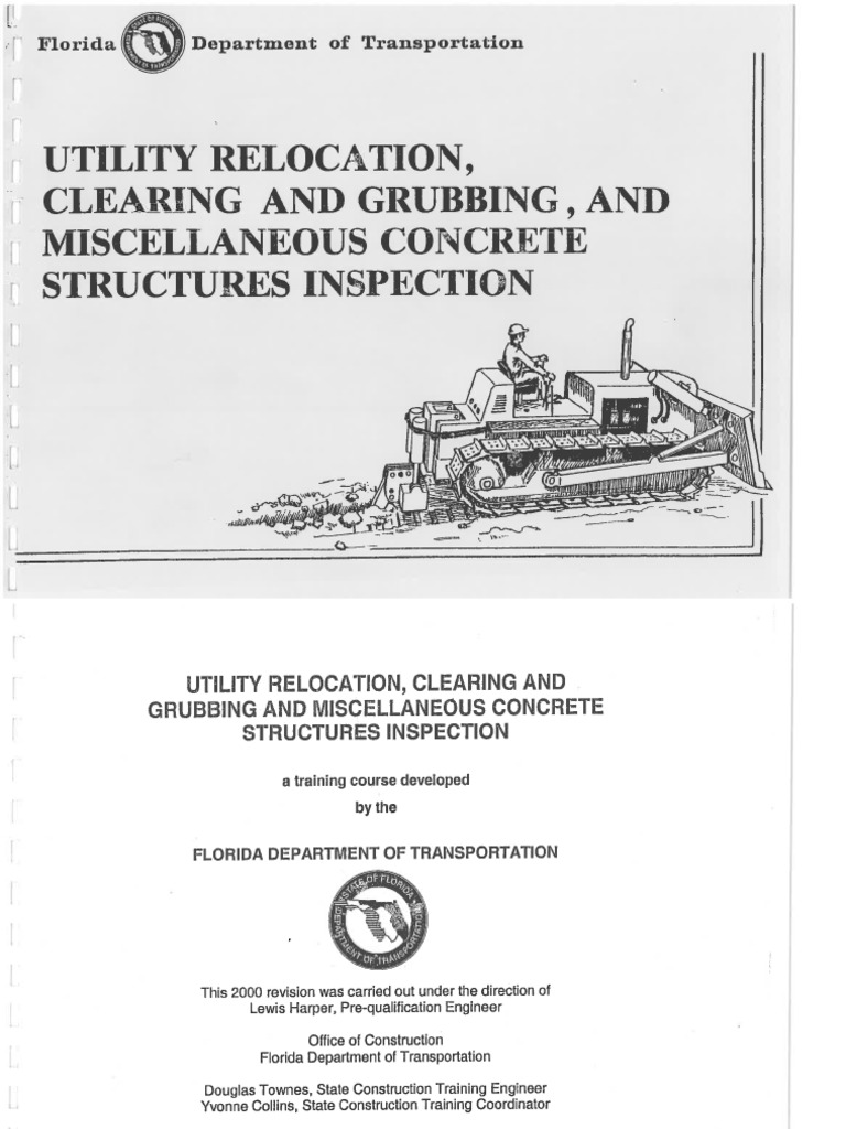 Utility Relocation, C&G, Structures Insp | PDF