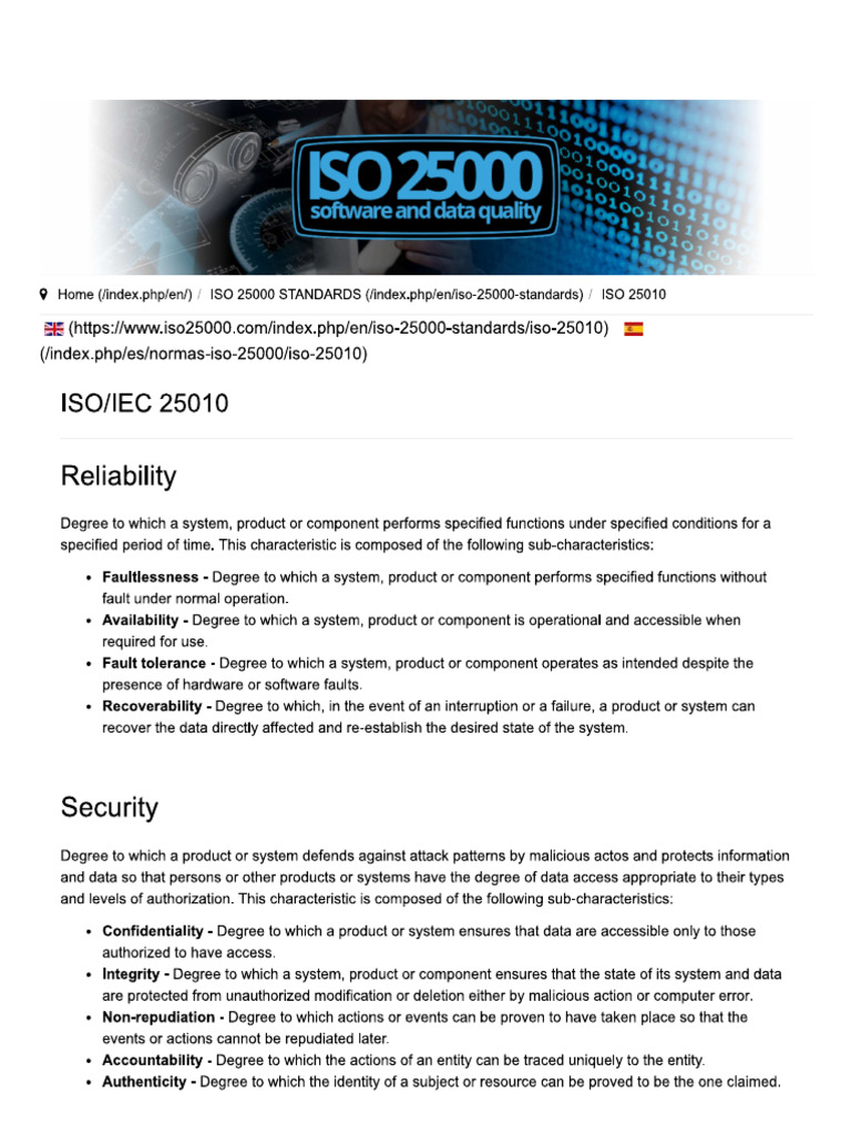 ISO 25000 Page 2 of 2 | PDF