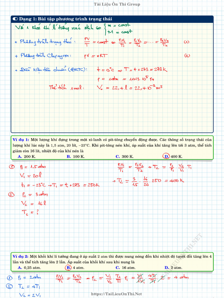 BÀI 5 Ban Viet Tay Dang 1 Bai Tap Phuong Trinh Trang Thai VDMH 1726659515310 | PDF