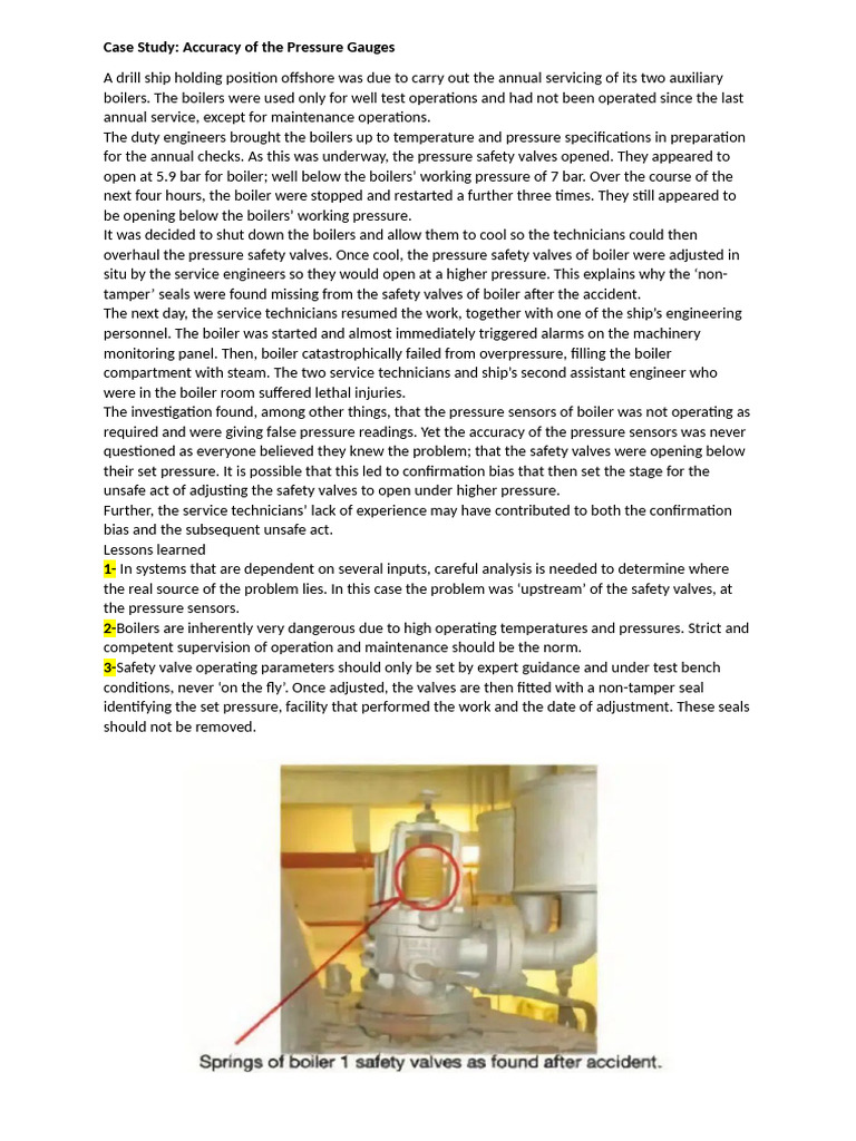 Boiler PSV Case Study | PDF | Boiler | Valve