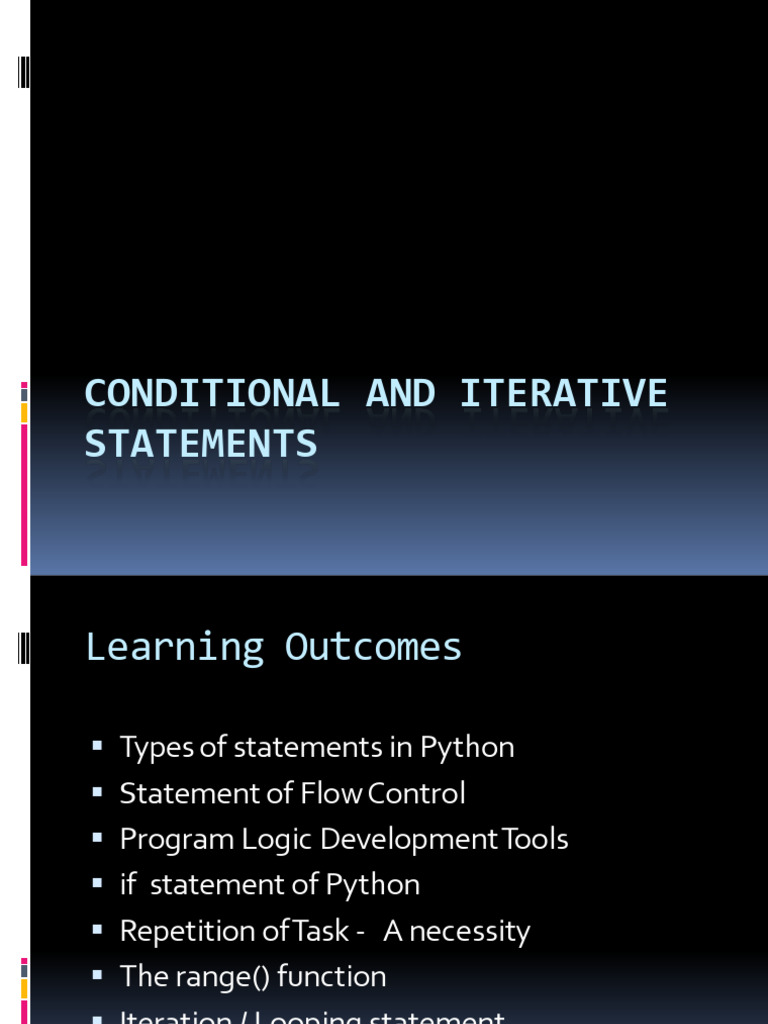 010 Condition Using If 2024-25 | PDF | Control Flow | Python ...