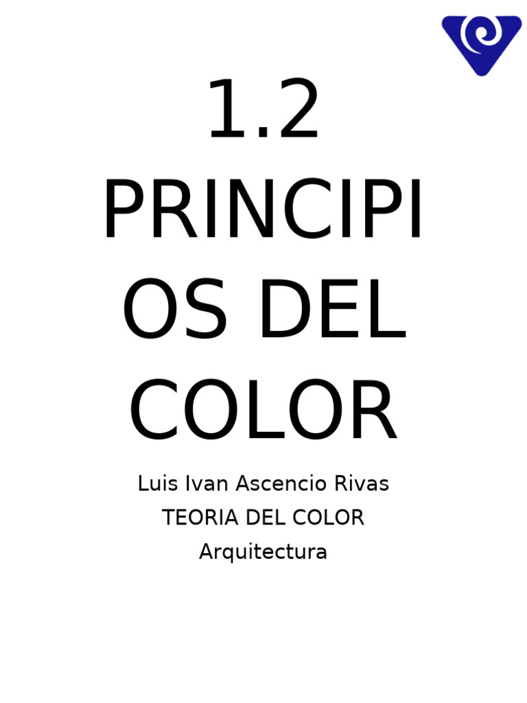 Principios Del Color | PDF | Color | Matiz