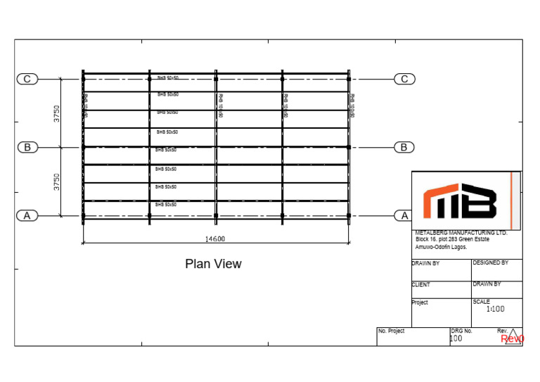 plan view.dwg-A4 Advance Steel | PDF