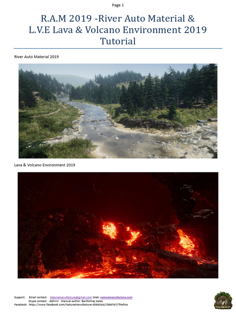 River Auto and Lava Volcano Environment Manual 2019 | PDF | Shader ...