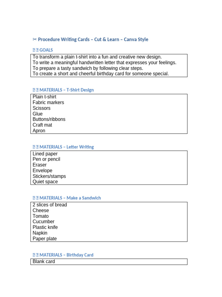 Procedure_Cards_CanvaStyle (3) | PDF