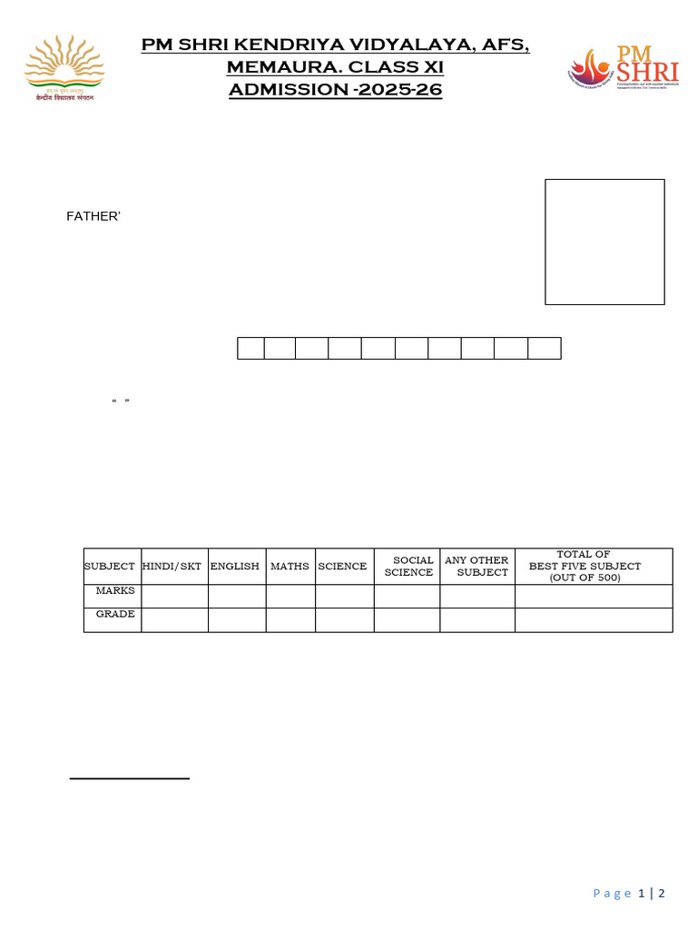Xi Registration Form - 2025 | PDF