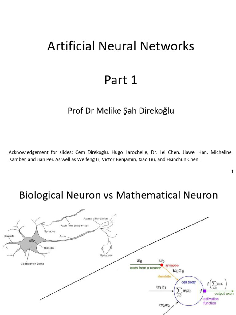 Slide 5 - Artificial Neural Networks Part1 | PDF | Statistical Classification | Theoretical ...